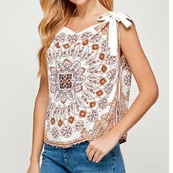Tops | Nwt Paisley Boho Print Top | Poshmark
